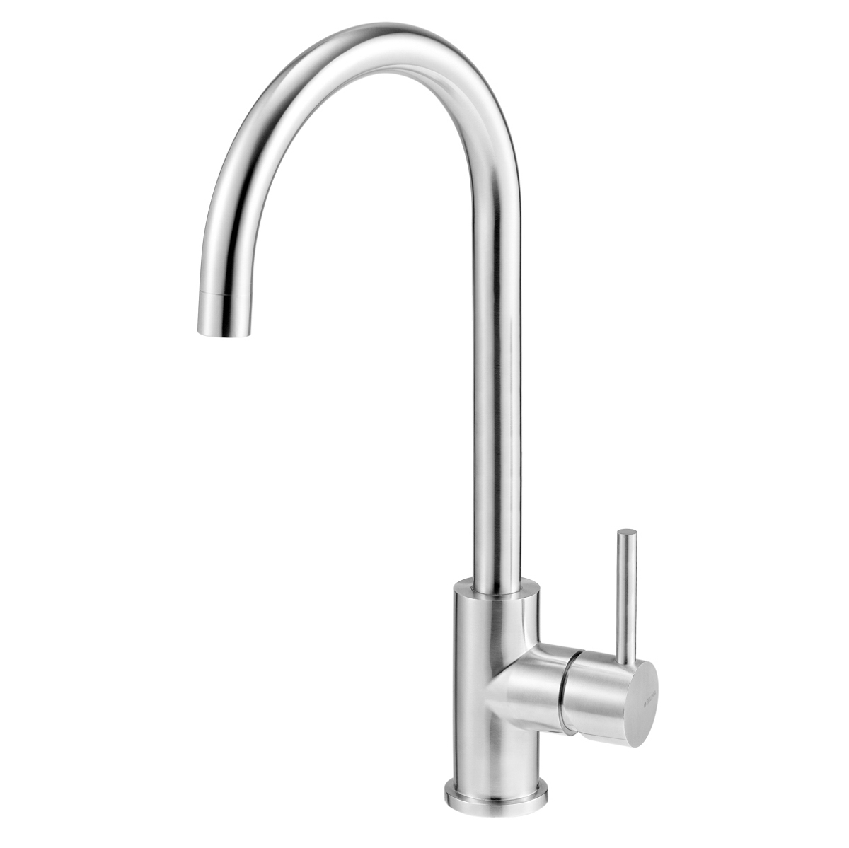 Monocomando de lava loiça, bica giratória - Inox